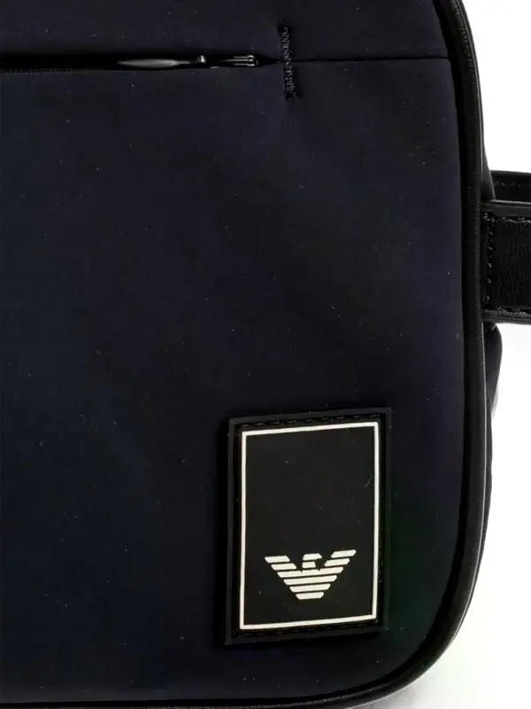 Emporio Armani Cosmetic Bag With Logo Appliqu