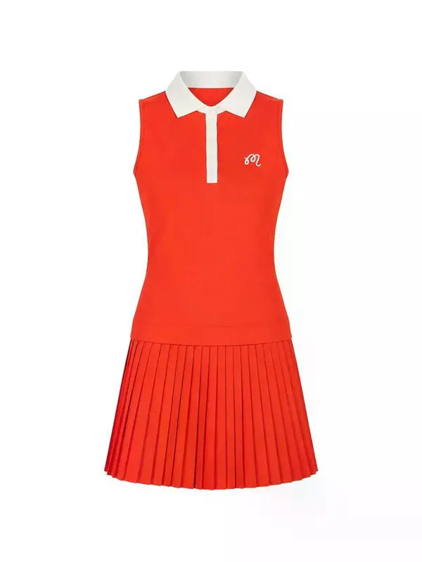 MALBON Claudia Sleeveless Polo Shirt - Red