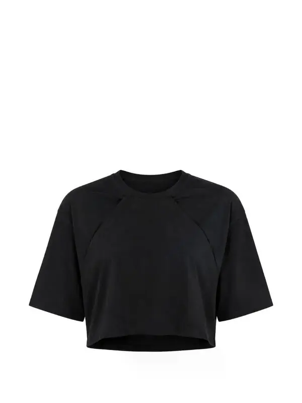 LITKOVSKA Pleated Cropped T-shirt