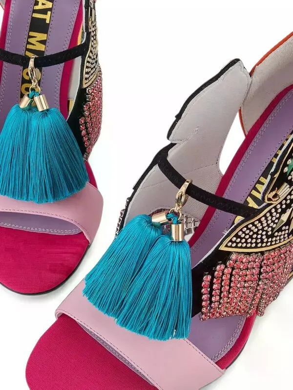 KAT MACONIE Aya Panther Embellished Sandals
