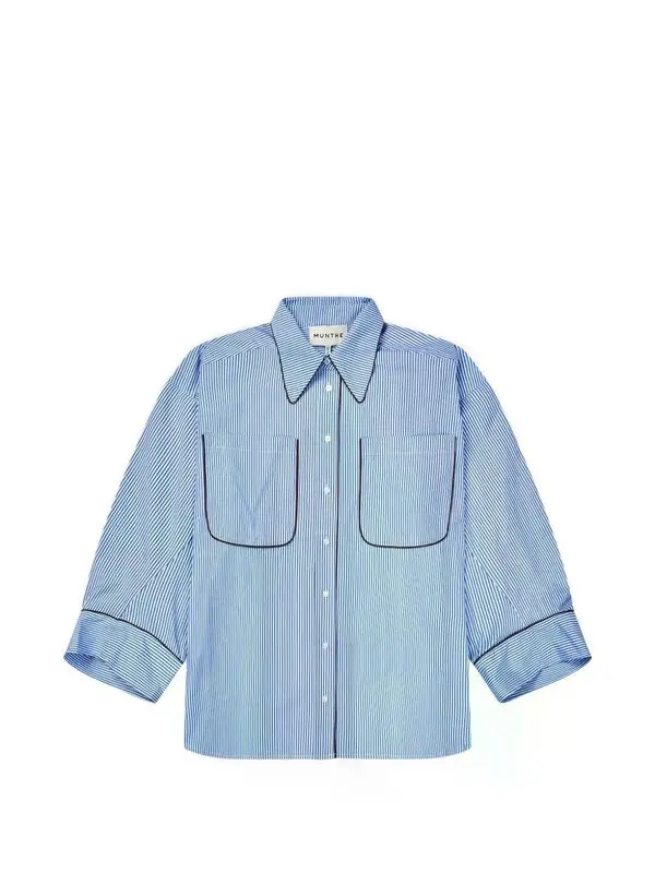Munthe Voyage Striped Shirt - Blue