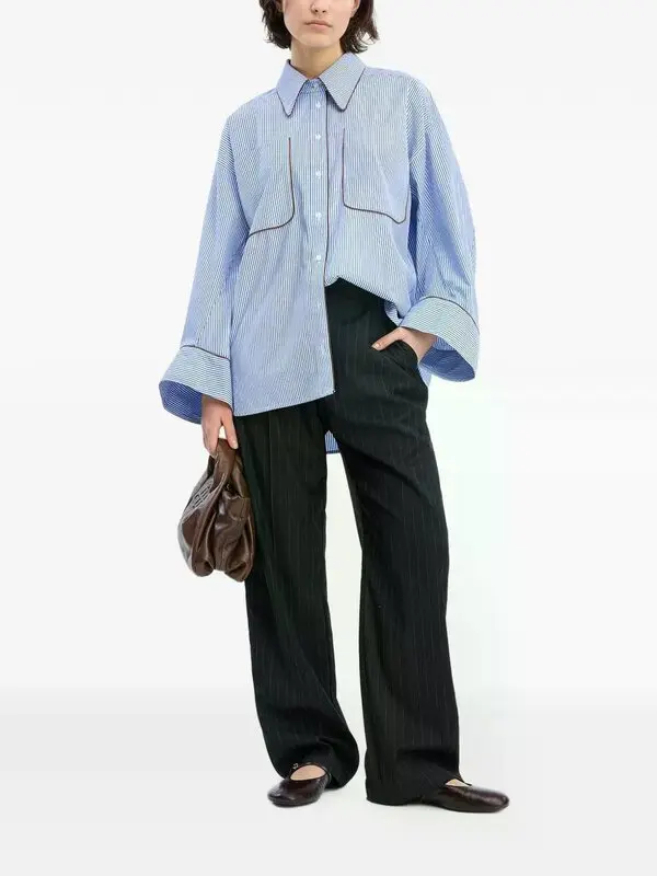 Munthe Voyage Striped Shirt - Blue