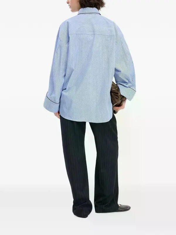 Munthe Voyage Striped Shirt - Blue
