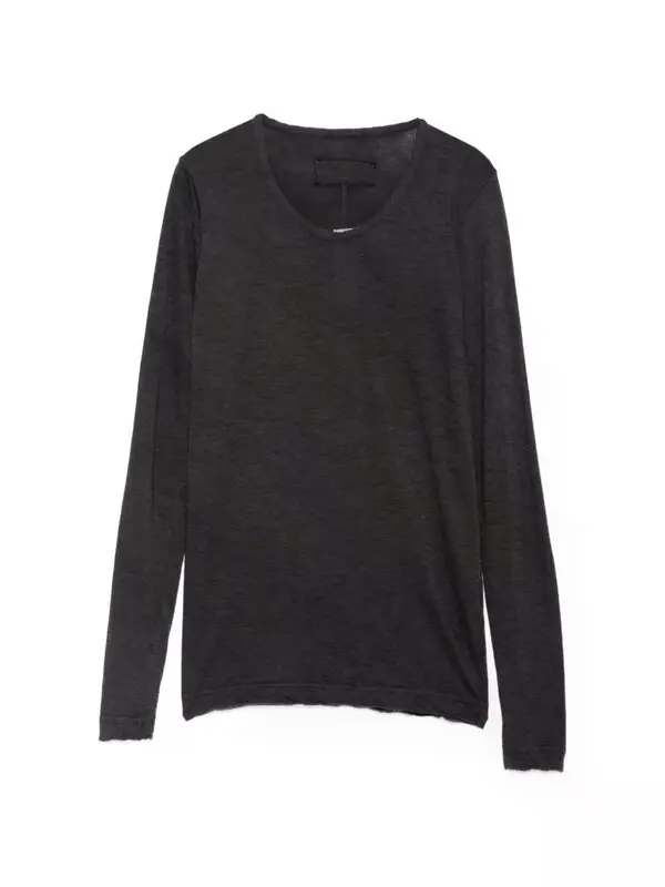 PRIVATE 0204 Slub Texture Long-sleeve Top