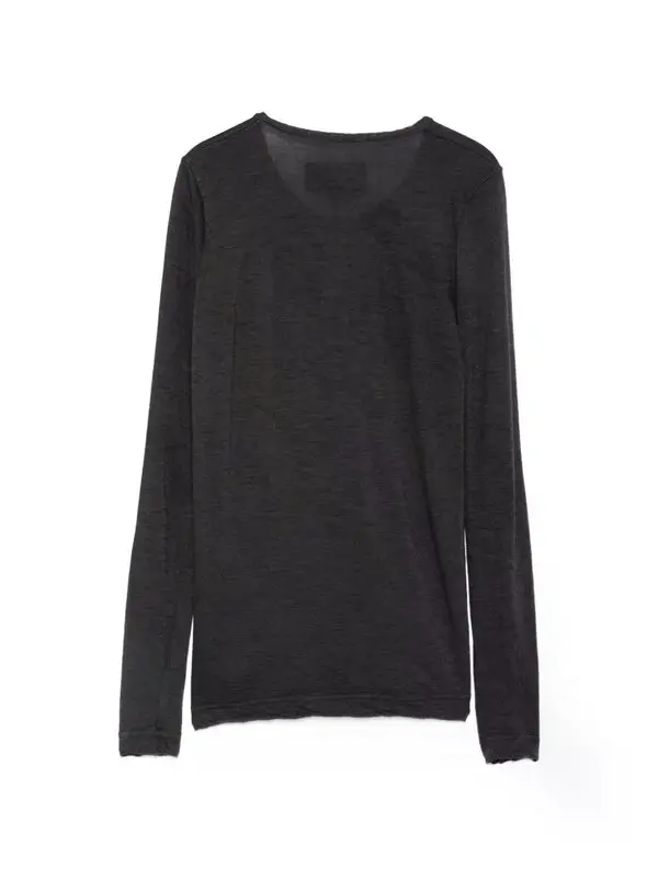 PRIVATE 0204 Slub Texture Long-sleeve Top