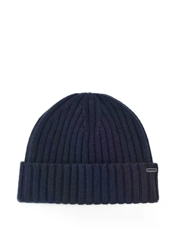 Paul & Shark Ribbed-knit Beanie Hat - Blue