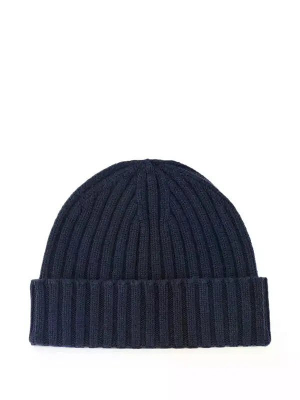 Paul & Shark Ribbed-knit Beanie Hat