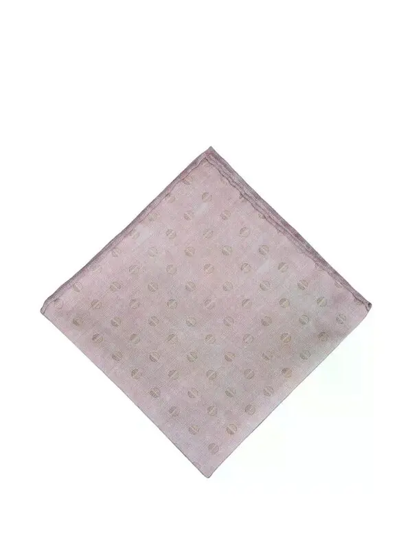 PAOLO ALBIZZATI Polka-dot Silk Pocket Square