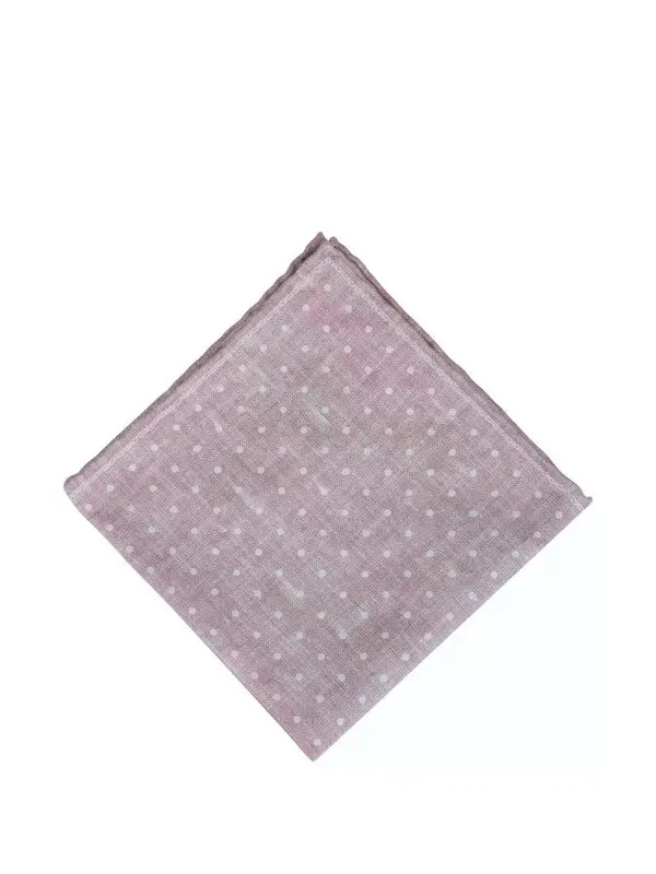 PAOLO ALBIZZATI Polka-dot Silk Pocket Square