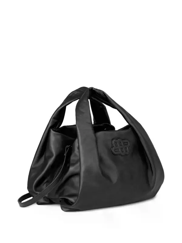Munthe Lix Logo-patch Tote Bag - Black
