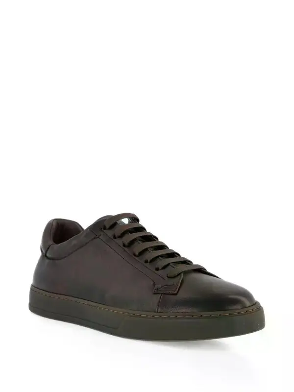 DOUCAL'S Leather Low-top Sneakers - Brown