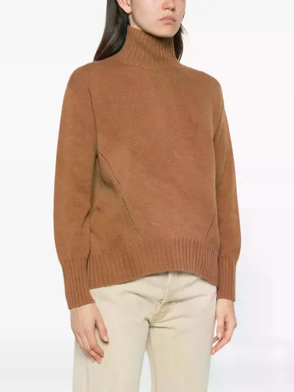 WHYCI Roll-neck Ribbed-trim Sweater