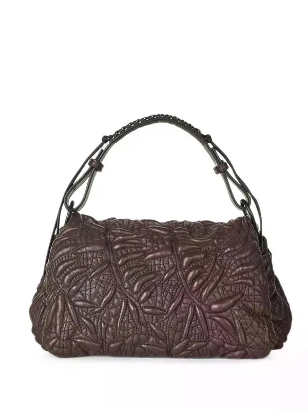 Munthe Foluke Quilted Leather Tote Bag - Brown