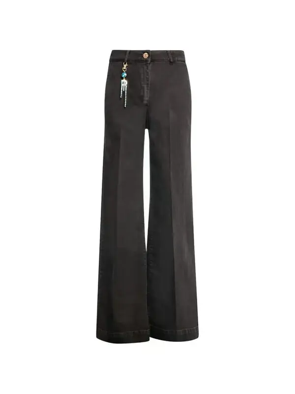 FRACOMINA Charm-detail Wide-leg Jeans