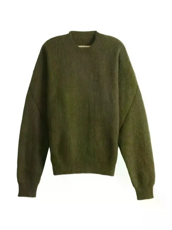 UMA WANG Ribbed-knit Crew-neck Sweater