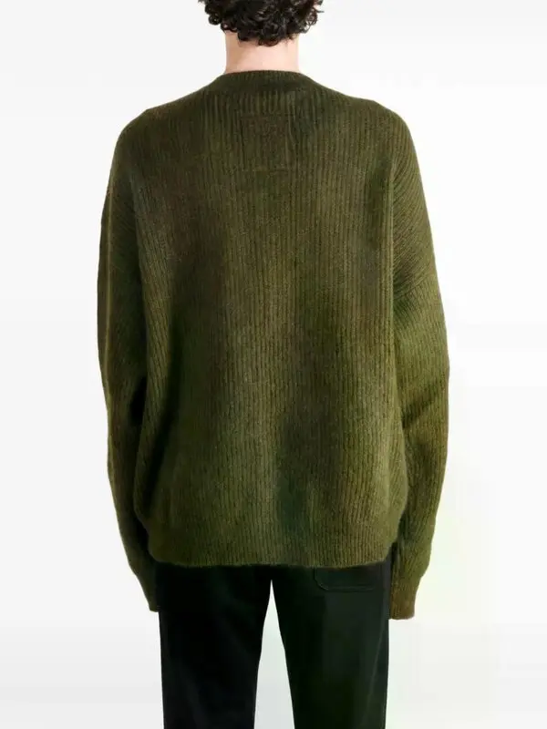 UMA WANG Ribbed-knit Crew-neck Sweater