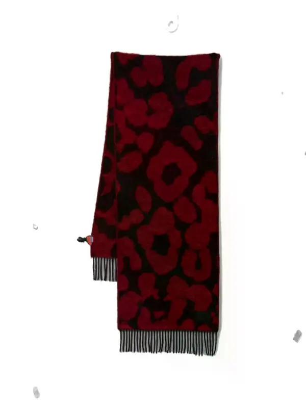 Paul Smith Fringed Scarf - Red