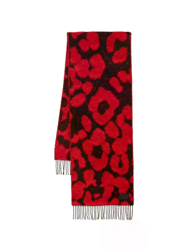 Paul Smith Fringed Scarf - Red