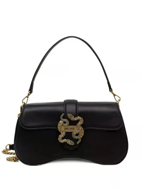 Just Cavalli Iconic Snakes Logo-plaque Crossbody Bag