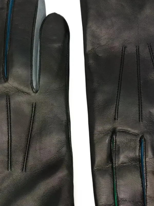 Paul Smith Pin-tucked Leather Gloves