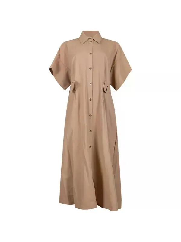Pinko Belted Button-up Midi Dress