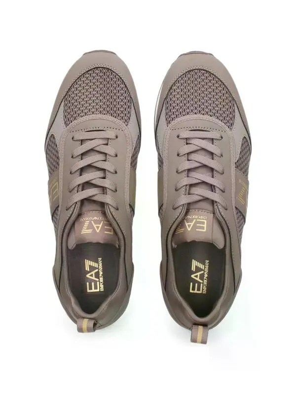 EA7 Logo-print Mesh Sneakers