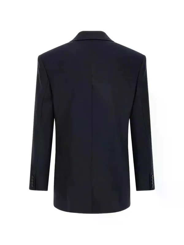 Saint Laurent Double-breasted Jacket In Felted Wool Gabardine