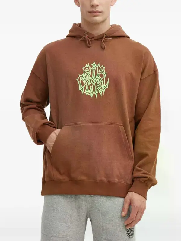 Rip Curl Graphic-print Drawstring Hoodie - Brown