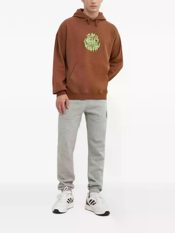 Rip Curl Graphic-print Drawstring Hoodie - Brown