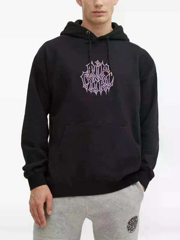Rip Curl Logo-print Drawstring Hoodie - Black