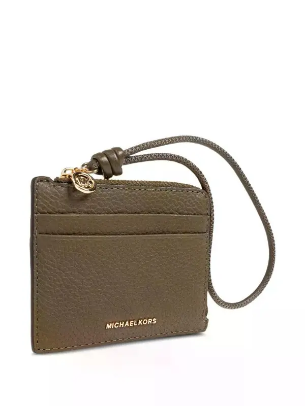 Michael Kors Jet Set Small Pebbled Leather Card Case Wristlet