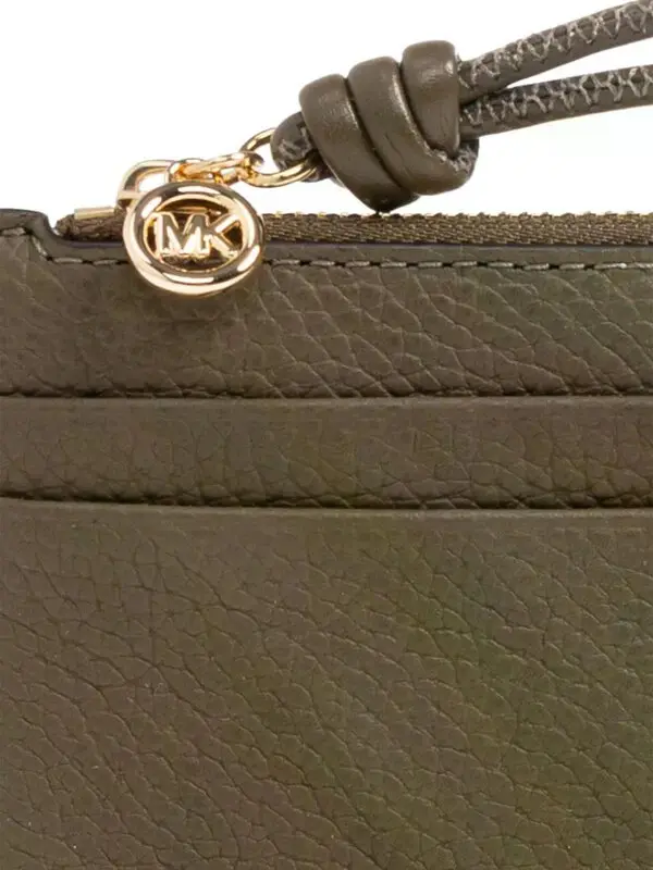 Michael Kors Jet Set Small Pebbled Leather Card Case Wristlet