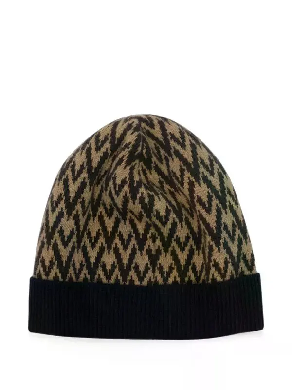 Valentino Garavani Toute La V-signature Beanie Hat - Neutrals