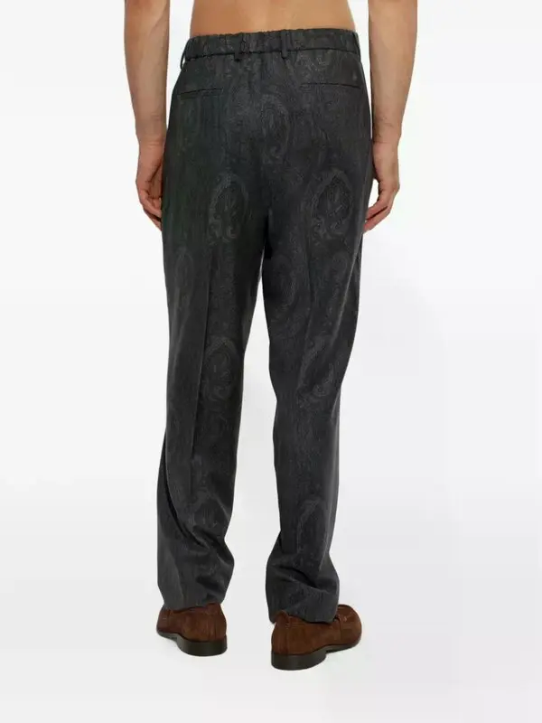Etro Paisley-print Pleated Trousers