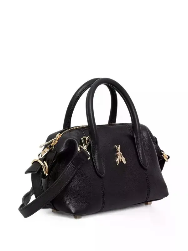 Patrizia Pepe Fly Logo-plaque Shoulder Bag - Black