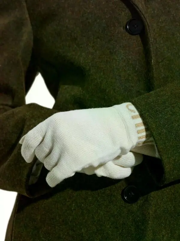 Moschino Logo-intarsia Knitted Gloves