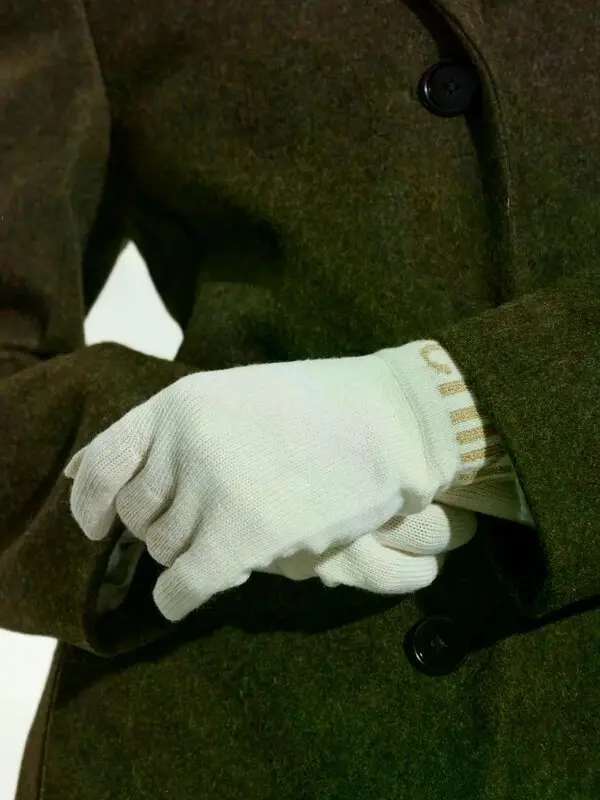 Moschino Intarsia Knitted Gloves
