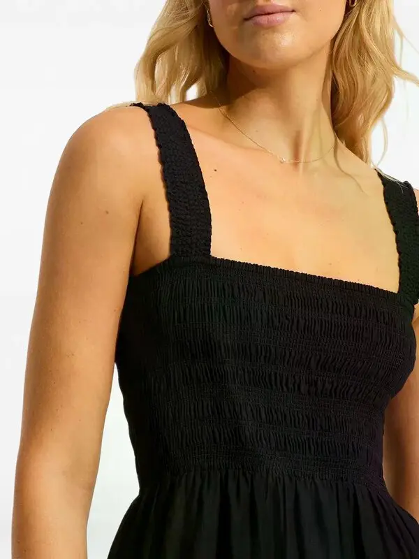 Seafolly Faithful Shirred Tiered Midi Dress