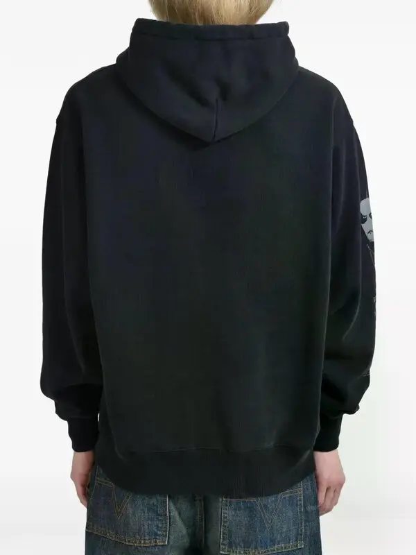 ALICE HOLLYWOOD Logo-print Washed-finish Hoodie