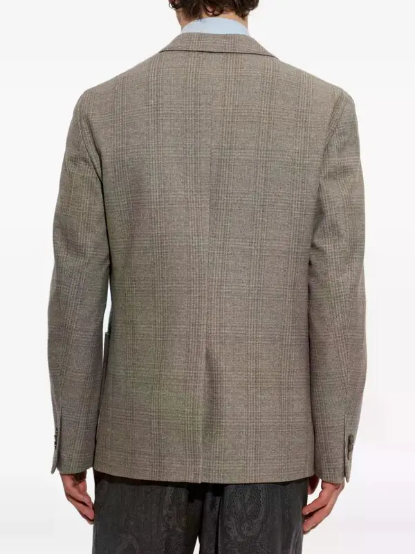Etro Double-breasted Checked Blazer
