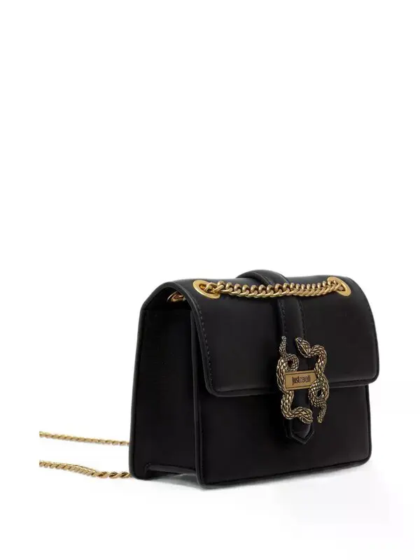 Just Cavalli Snake-plaque Mini Bag - Black