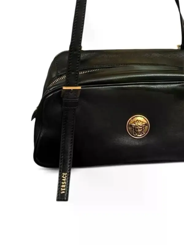 Versace Medusa-plaque Leather Shoulder Bag