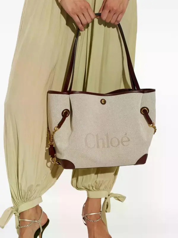 Chloé Clover Double-carry Canvas Bag