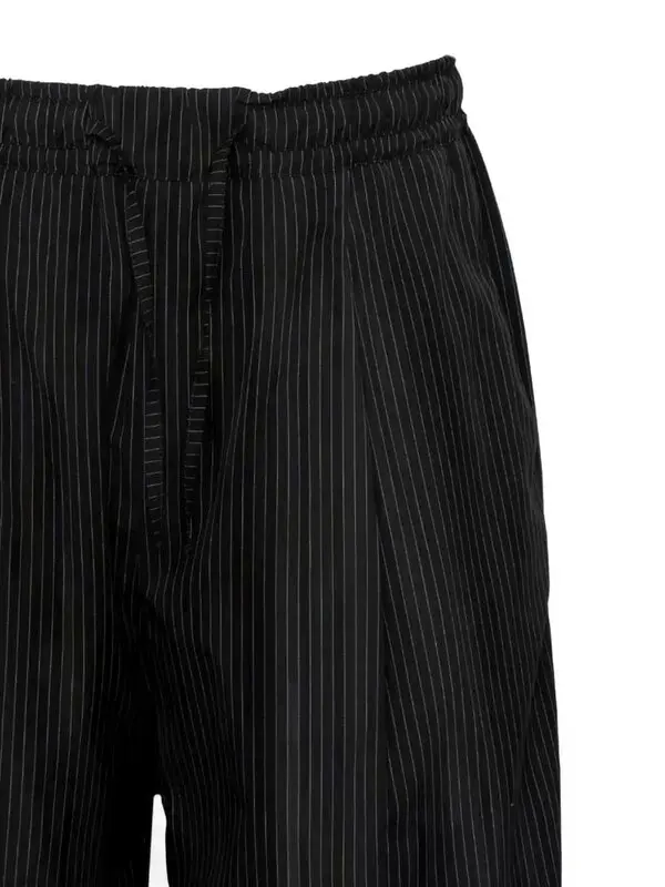 LOW BRAND Striped Cotton Shorts