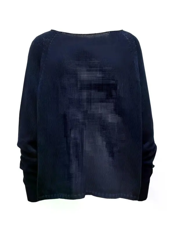 MA'RY'YA Raglan-sleeve Boat-neck Sweater