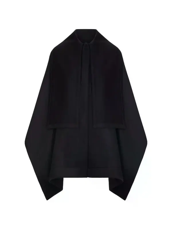 Giorgio Armani Layered Wool Cape Coat