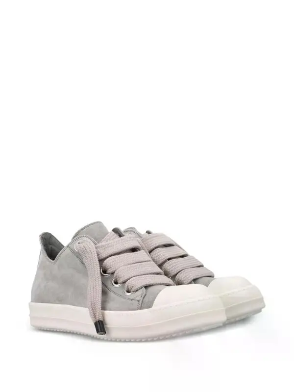 Rick Owens Jumbo Lace Low Sneaks Suede Sneakers