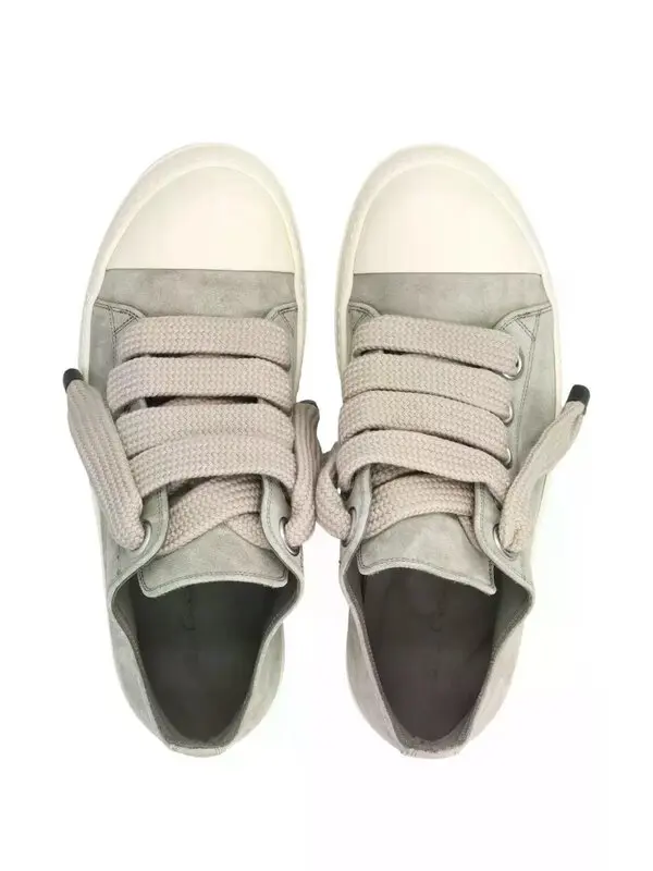 Rick Owens Jumbo Lace Low Sneaks Suede Sneakers