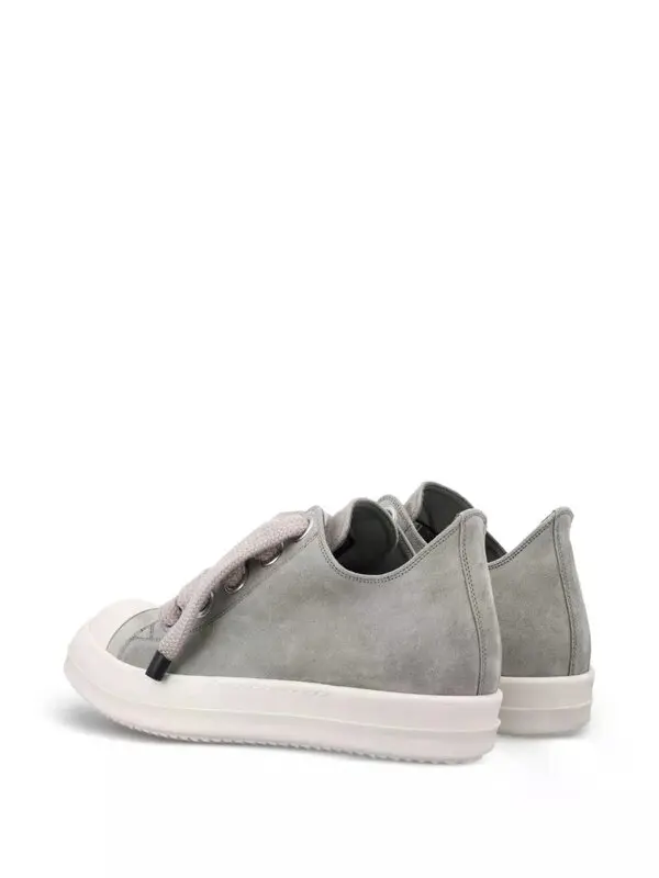 Rick Owens Jumbo Lace Low Sneaks Suede Sneakers