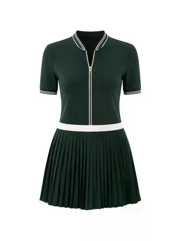 Varley Lainey Court Mini Dress - Green